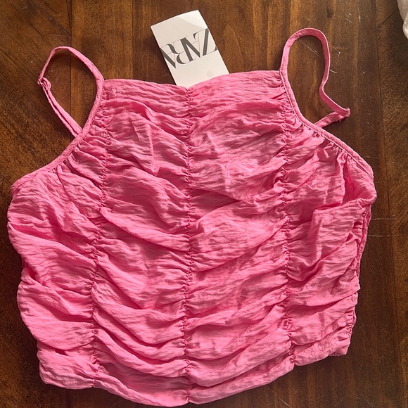 Zara | Tops | Nwt Zara Pink Halter Top | Poshmark